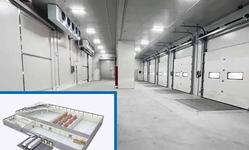 Vegetable cold storage,vegetable cold room,prefabricated vegetable cold ...